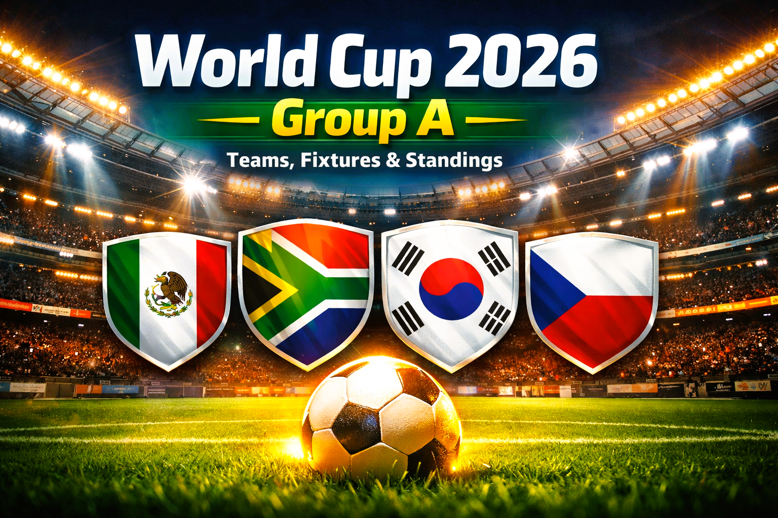 FIFA World Cup 2026 Group A Teams, Fixtures, Standings & Full Schedule